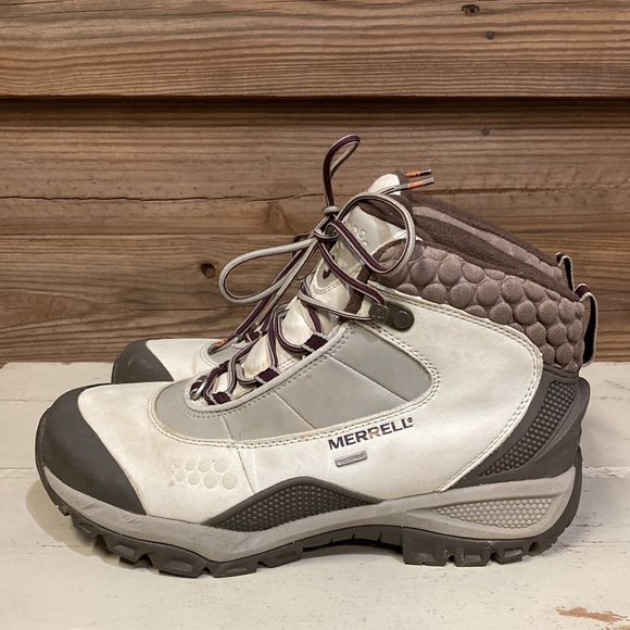 Merrell | Shoes | Merrell Arctic Fox 6 Silver Birch Waterproof Hikers ...
